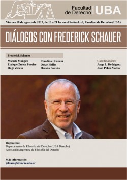 Diálogos con Frederick Schauer | Facultad de Derecho - Universidad de ...