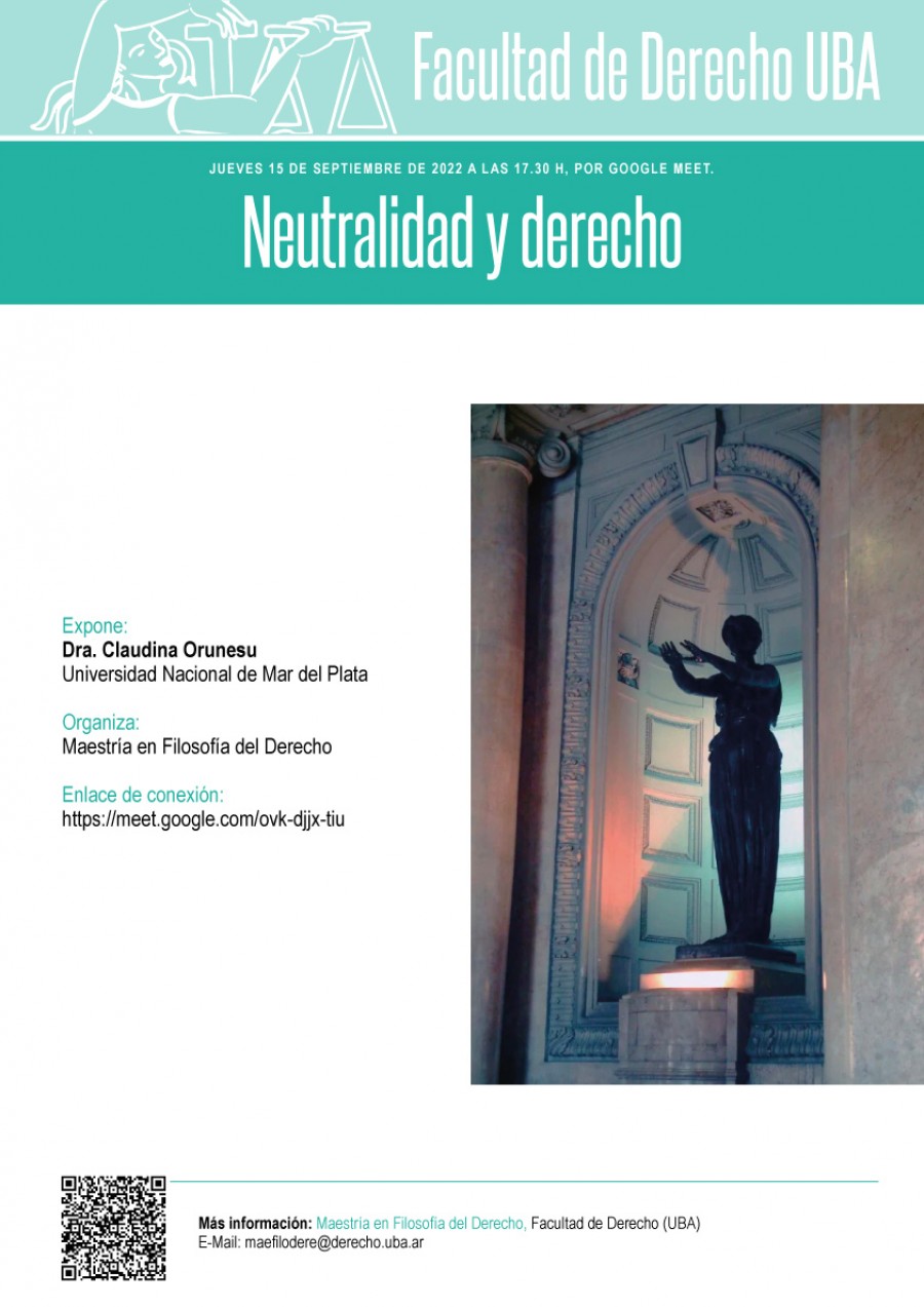 Neutralidad y derecho | Facultad de Derecho - Universidad de Buenos Aires